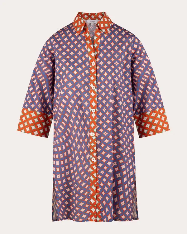 KARMA ON THE ROCKS Mio Psyche Cotton Mini Shirt Dress