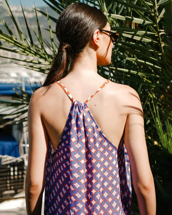 KARMA ON THE ROCKS Sabi Psyche Linen Maxi Dress