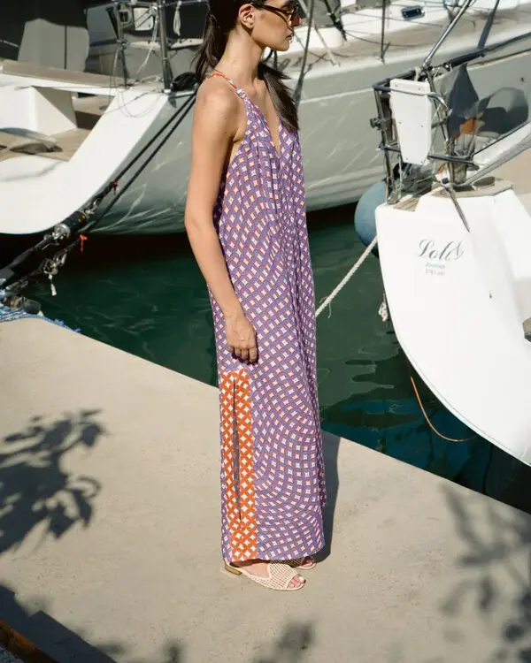 KARMA ON THE ROCKS Sabi Psyche Linen Maxi Dress