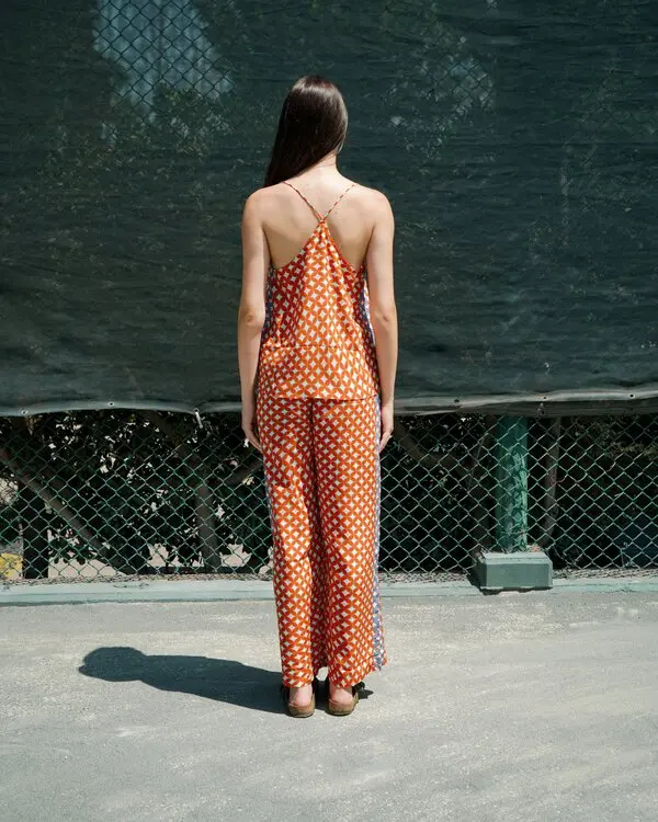 KARMA ON THE ROCKS Tio Psyche Silk Pants Set