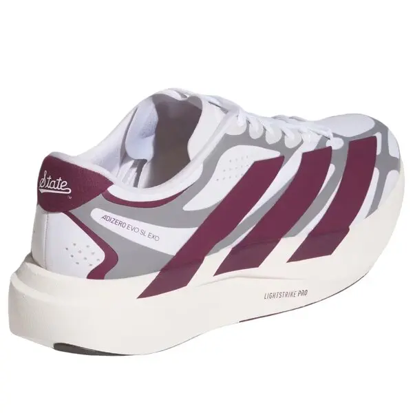 Adidas Adizero Evo Sl Exo Mississippi State Bulldogs La1980 - Cloud White/core Black/team Maroon