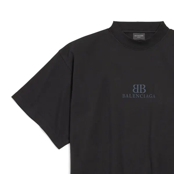 Balenciaga Bb Classic Cropped T-shirt Oversized