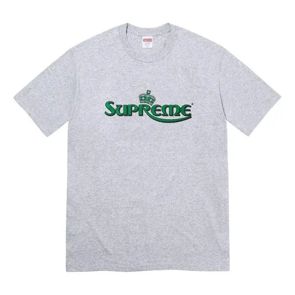 Supreme Crown T-shirt 'grey Green - Grey/green