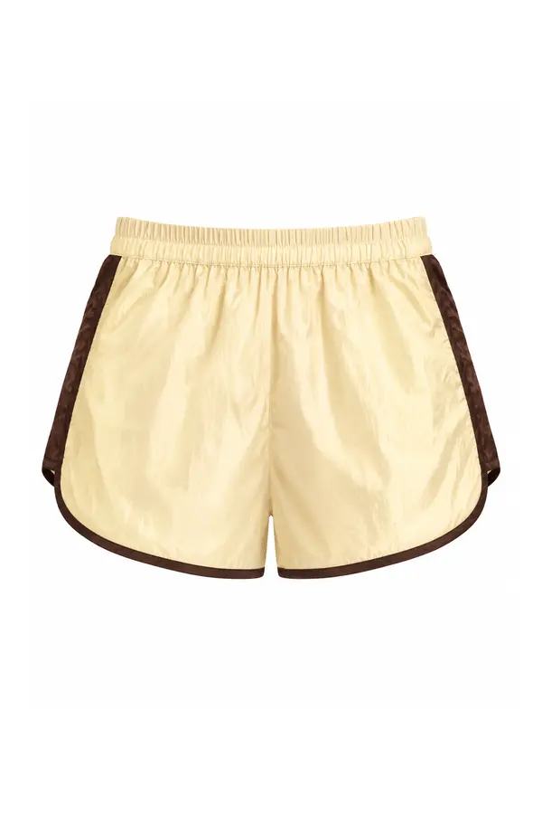 SWF Retro Track Shorts - Custard