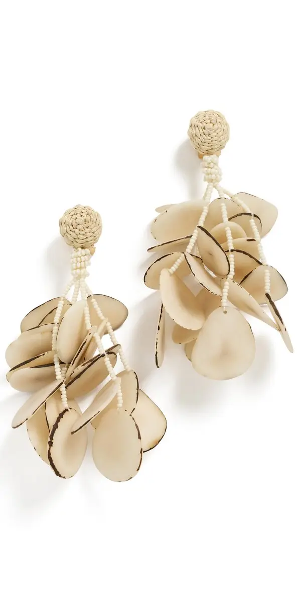 Johanna Ortiz Song Of The Plains Earrings - Ecru