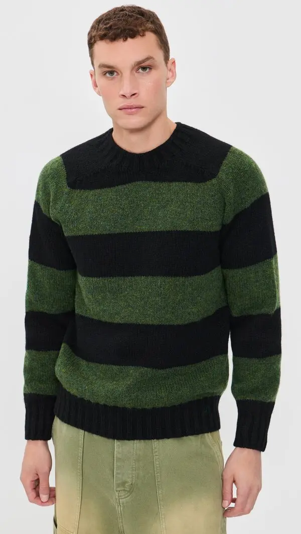 NICHOLAS DALEY Striped Wool Sweater