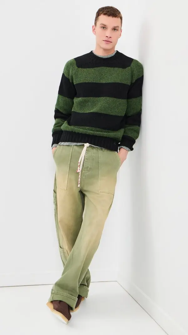 NICHOLAS DALEY Striped Wool Sweater