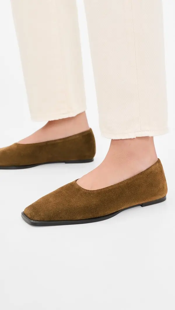 Staud Lewis Suede Flats