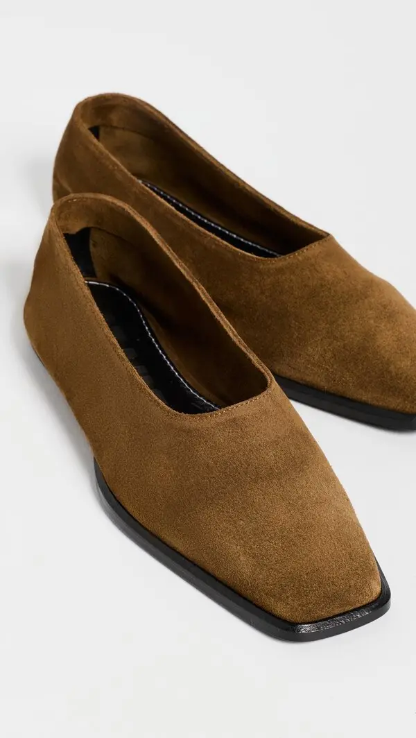 Staud Lewis Suede Flats