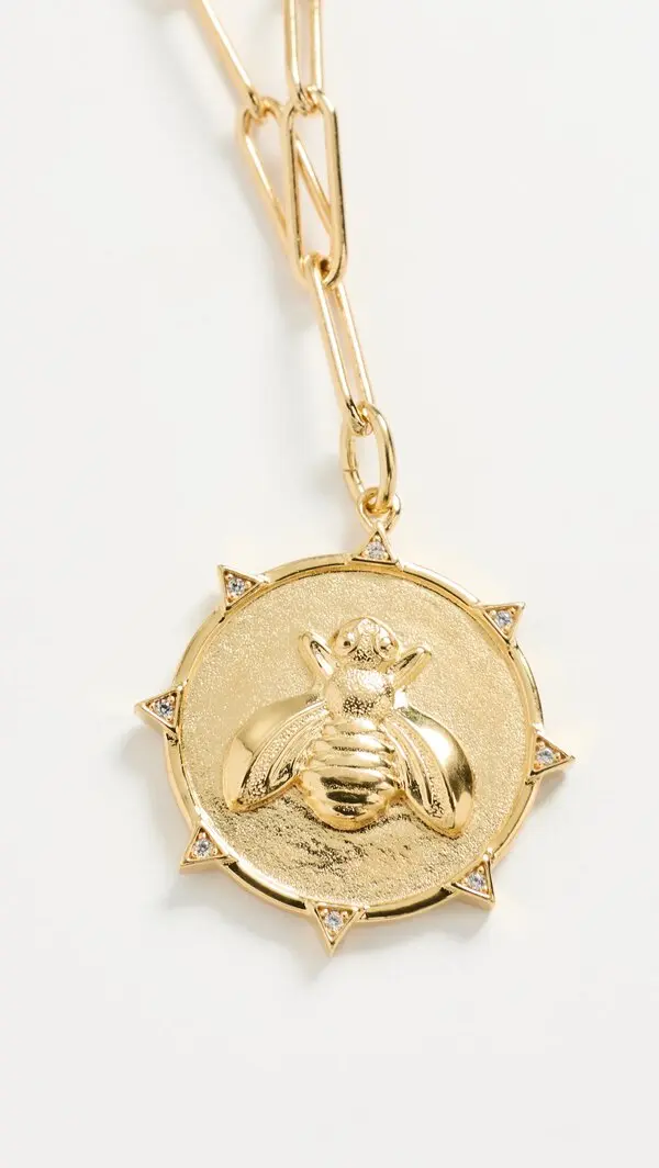 HART Enamel Resilience Bee Coin Necklace