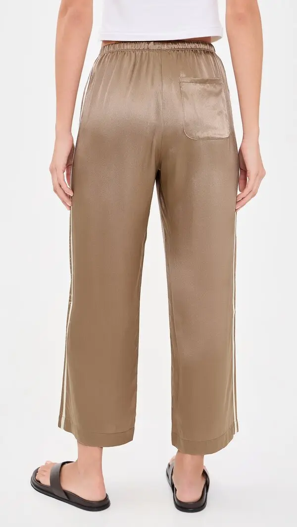Donni. The Silk Stripe Crop Pants