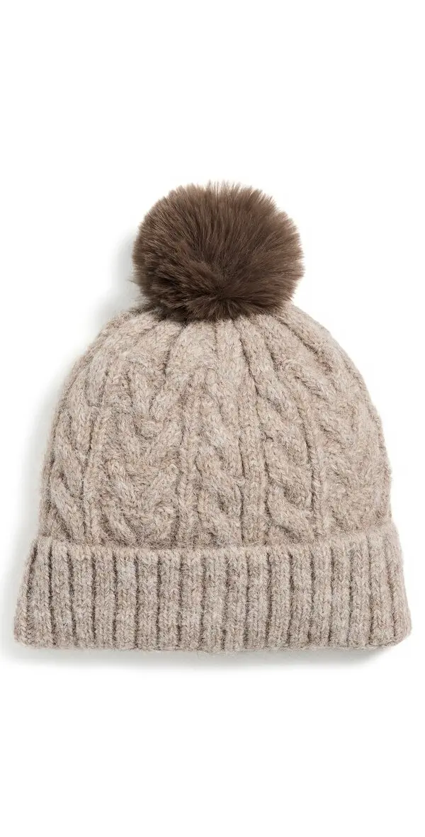 Hat Attack Alpine Cable Beanie With Pom