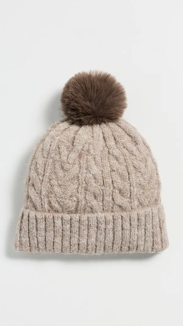 Hat Attack Alpine Cable Beanie With Pom