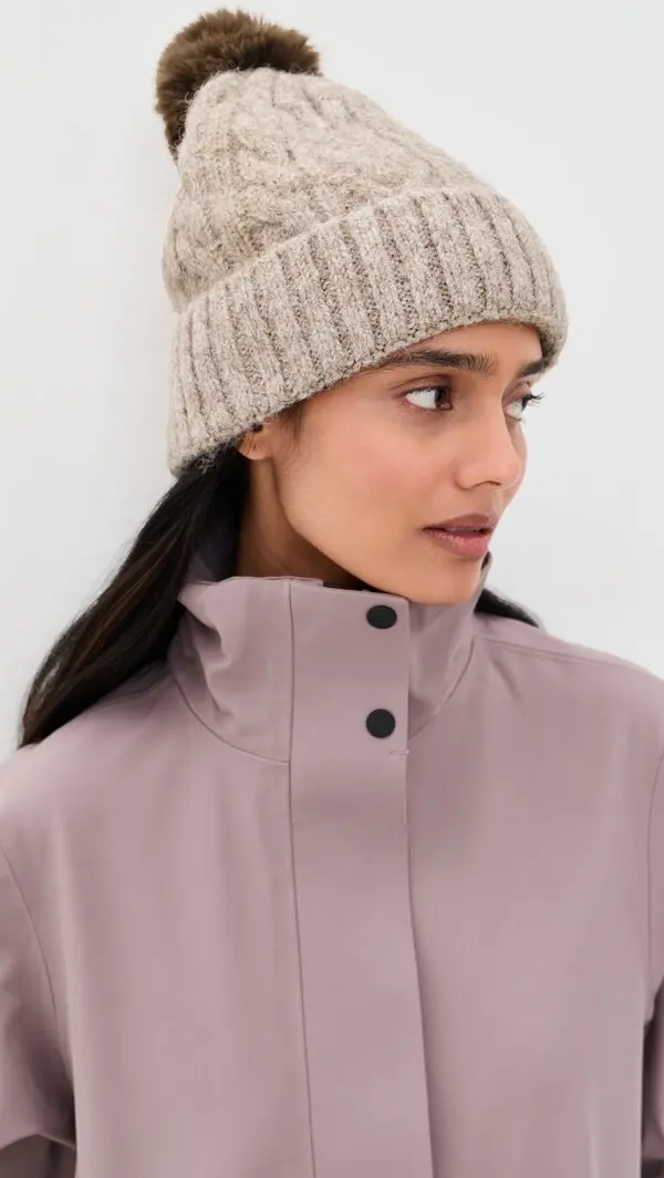 Hat Attack Alpine Cable Beanie With Pom