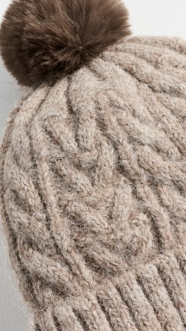 Hat Attack Alpine Cable Beanie With Pom