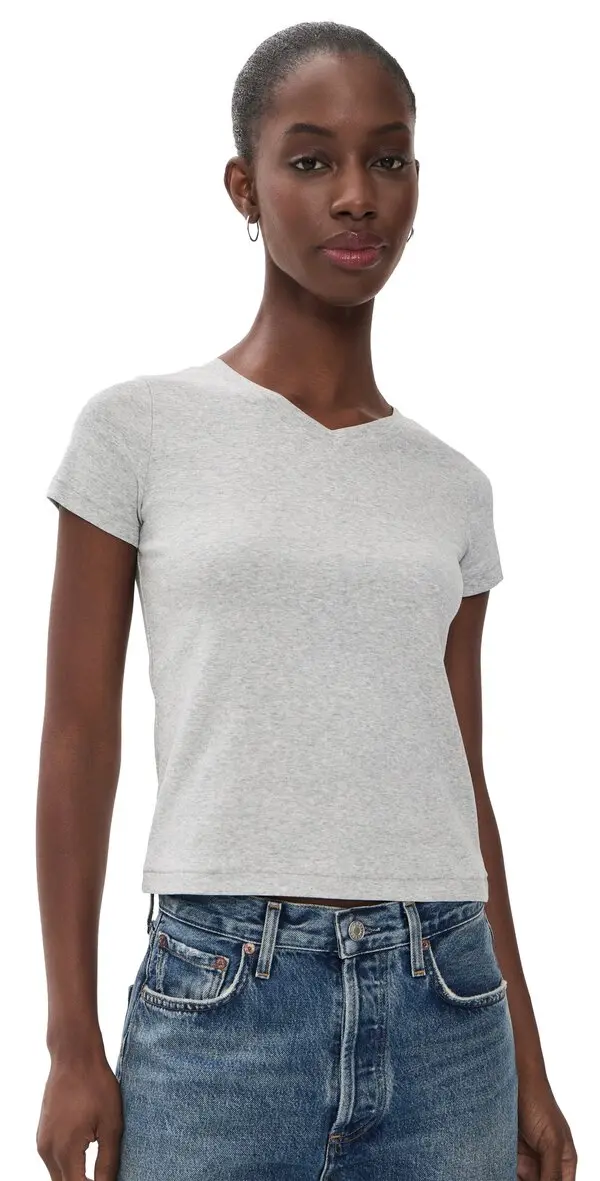 DL1961 Shrunken V-neck Tee