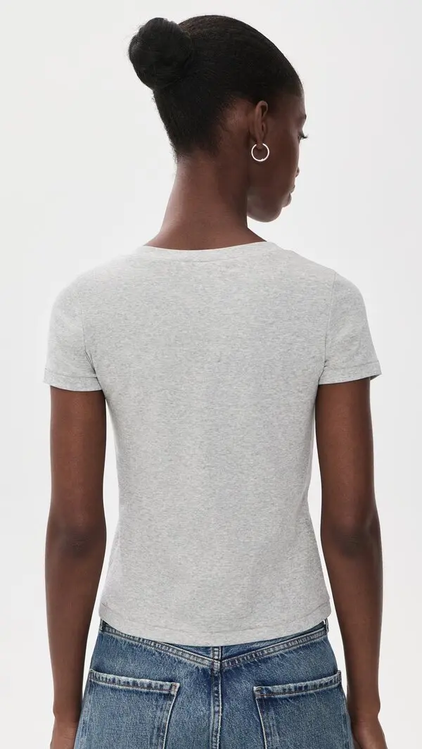 DL1961 Shrunken V-neck Tee