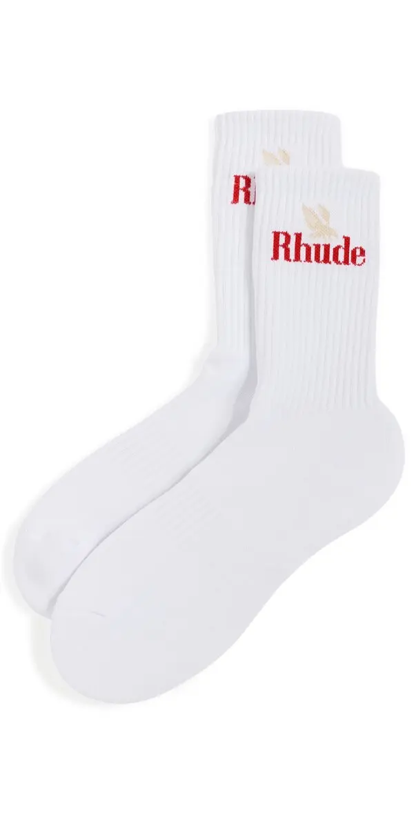 Rhude Rossa Logo Socks