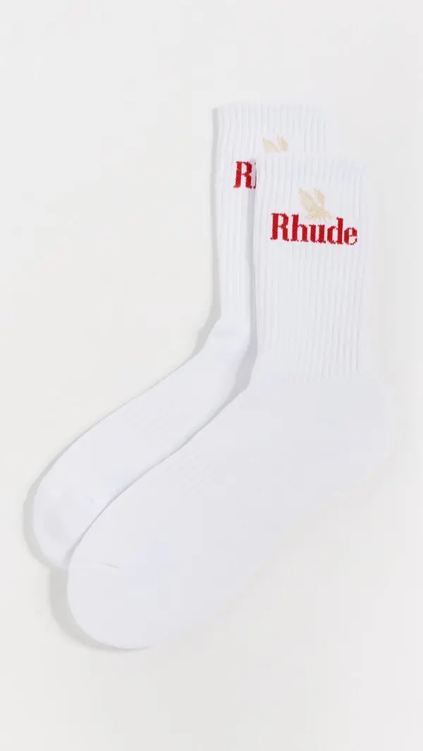 Rhude Rossa Logo Socks