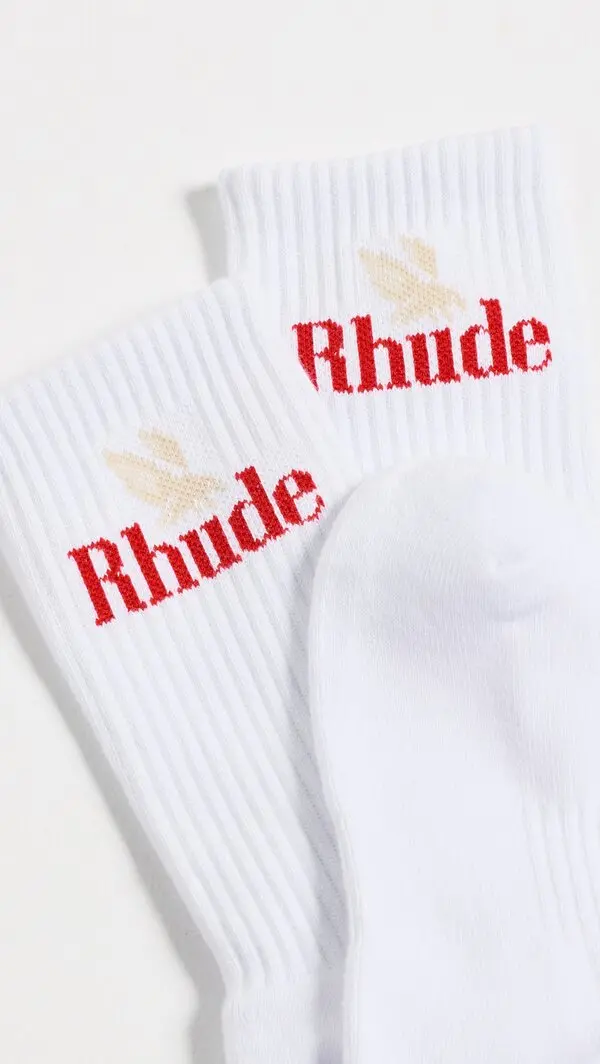 Rhude Rossa Logo Socks