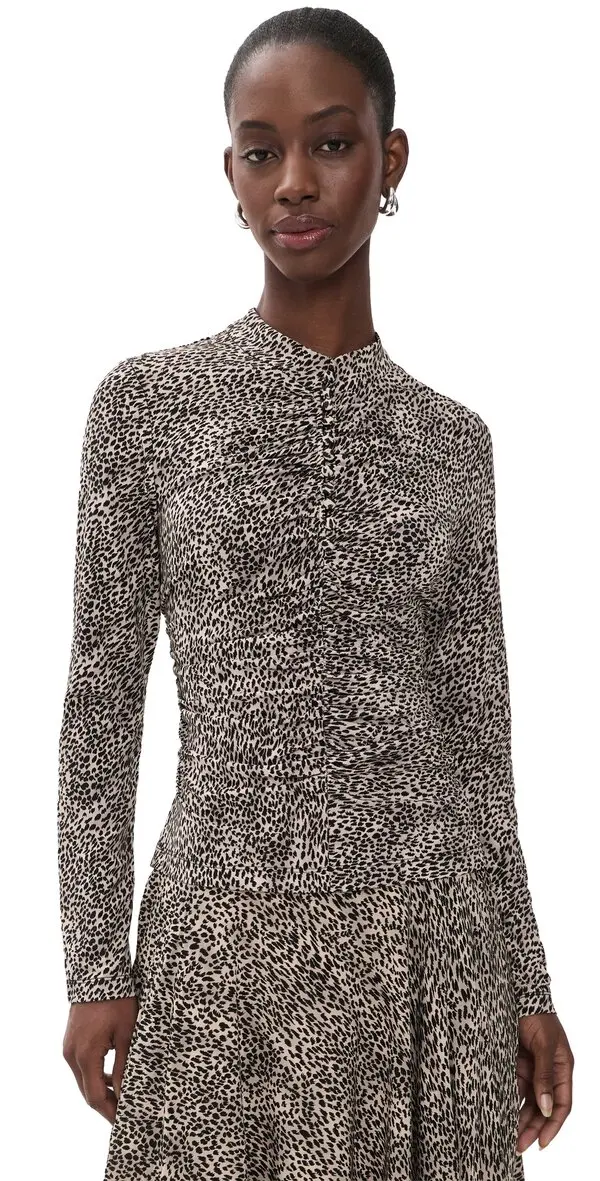 Sea Charlize Print Top