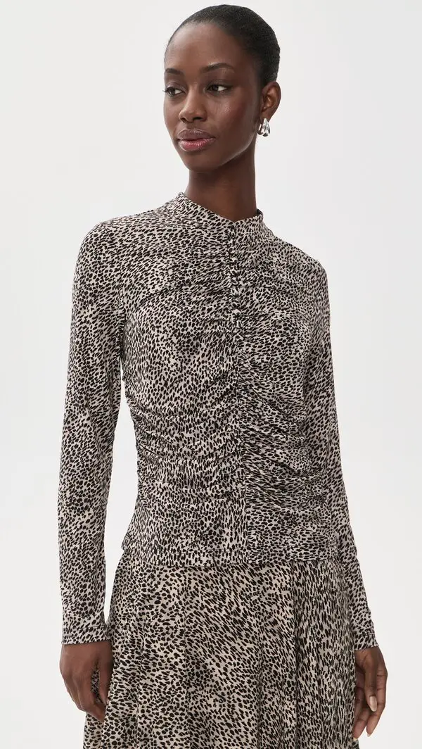 Sea Charlize Print Top