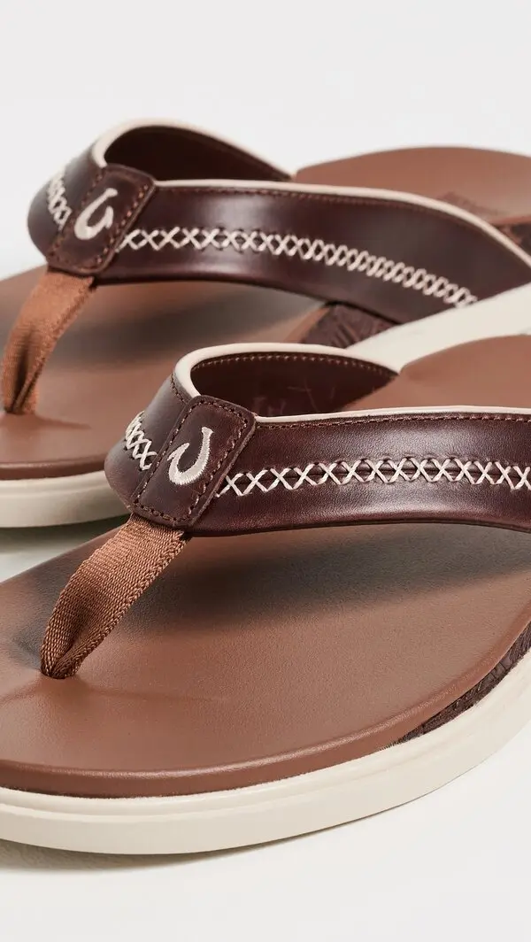 Olukai Shoreline Leather Sandals