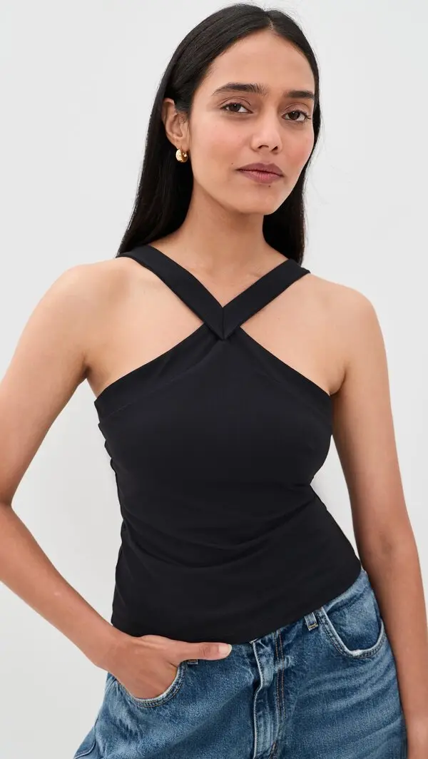 Susana Monaco V Center Strap Top