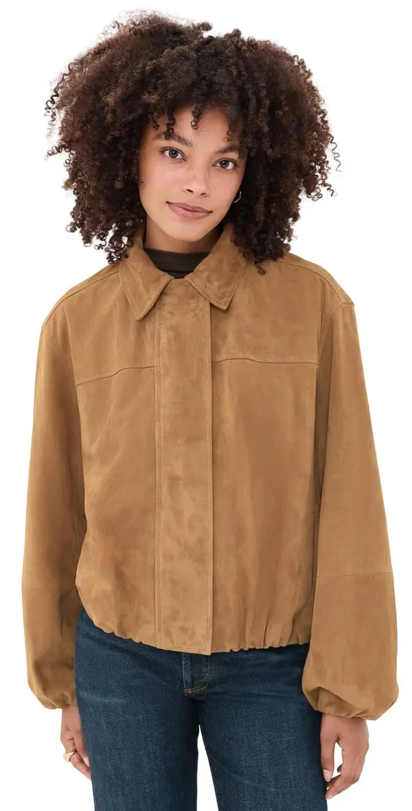 Joe's Jeans The Bella Suede Bomber Jacket