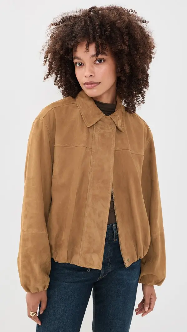 Joe's Jeans The Bella Suede Bomber Jacket