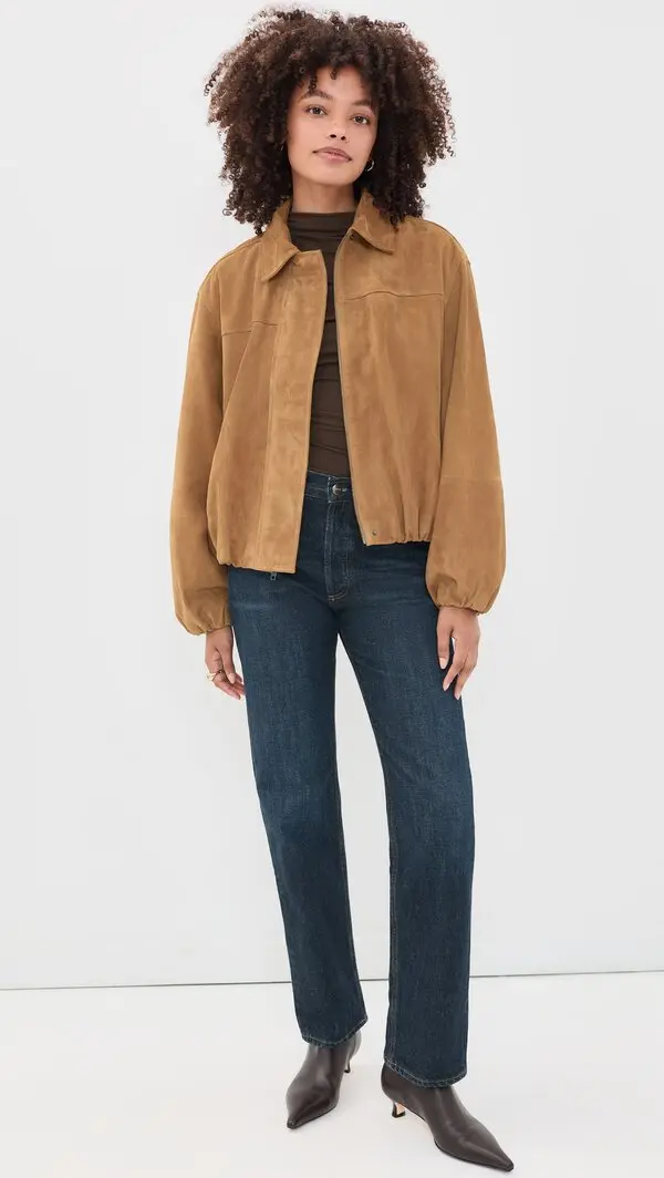 Joe's Jeans The Bella Suede Bomber Jacket