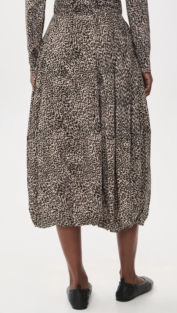 Sea Charlize Print Bubble Midi Skirt