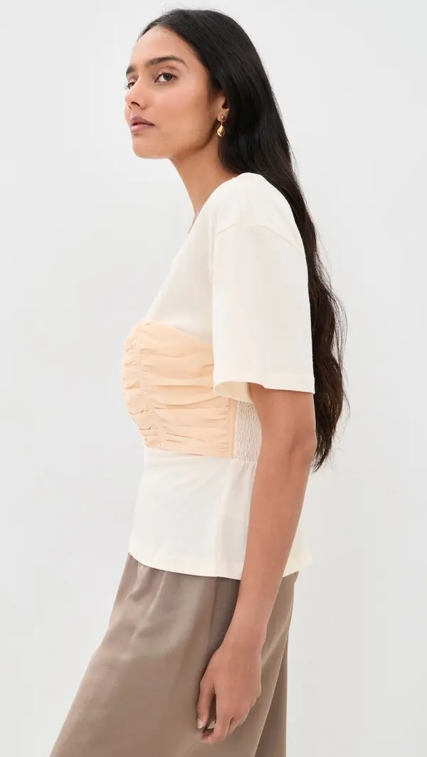 Ulla Johnson Mila Ss Cotton Top