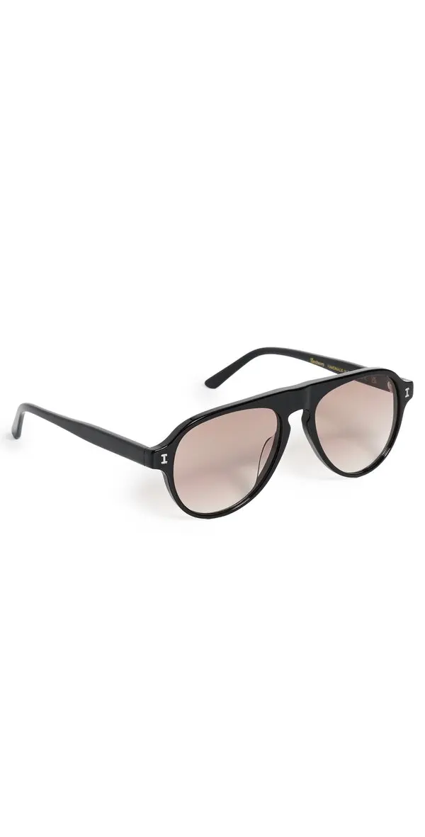 Illesteva Vanderbilt Sunglasses - Black W/ Taupe