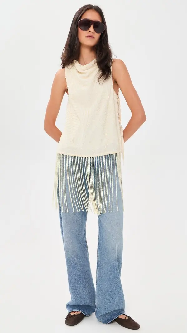 Sea Carlotta Fringe Top