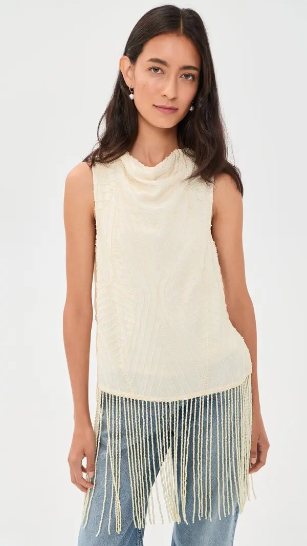 Sea Carlotta Fringe Top