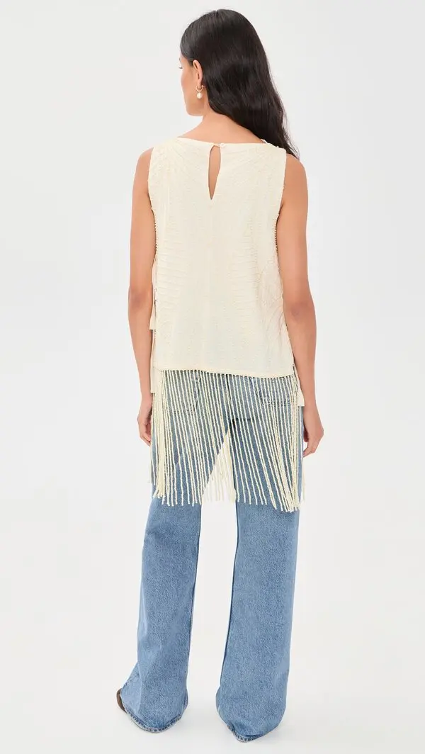 Sea Carlotta Fringe Top