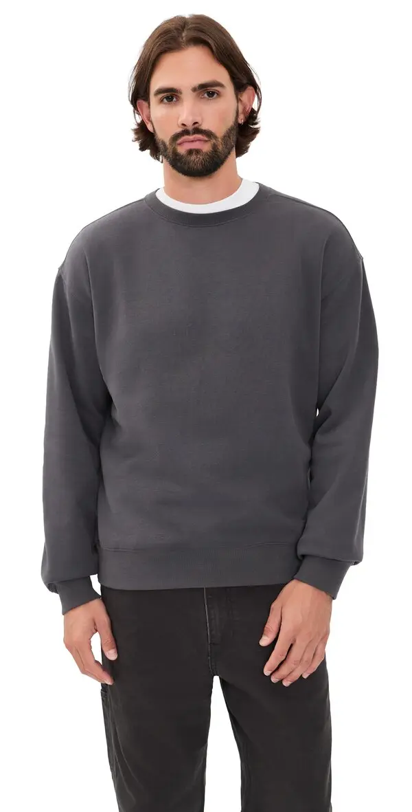 Beyond Yoga Luxefleece Crewneck Pullover - Black Ash