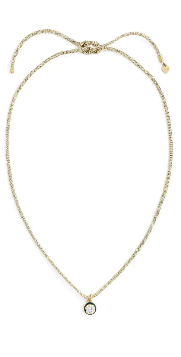 HART Lurex Necklace With Enamel Bezel Charm