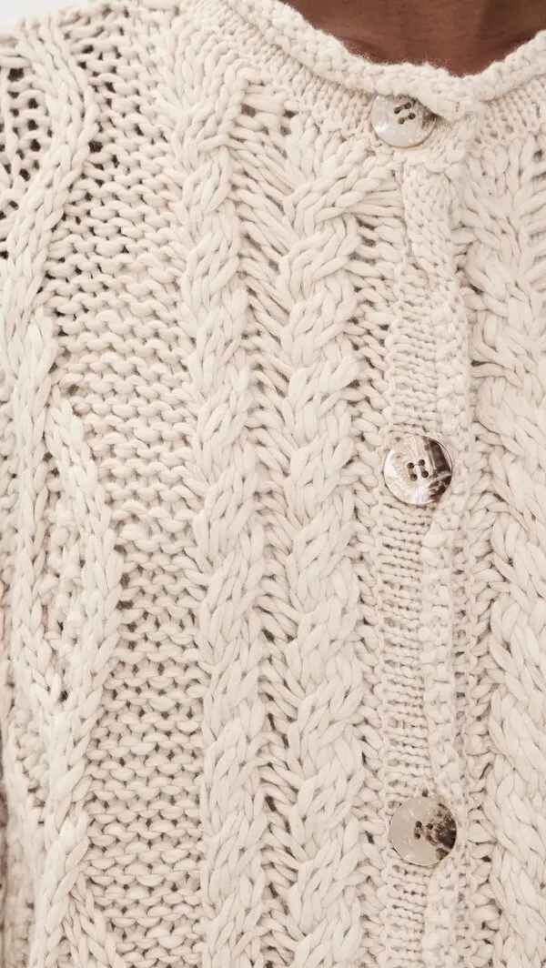 Free People Opal Cable Knit Cardigan