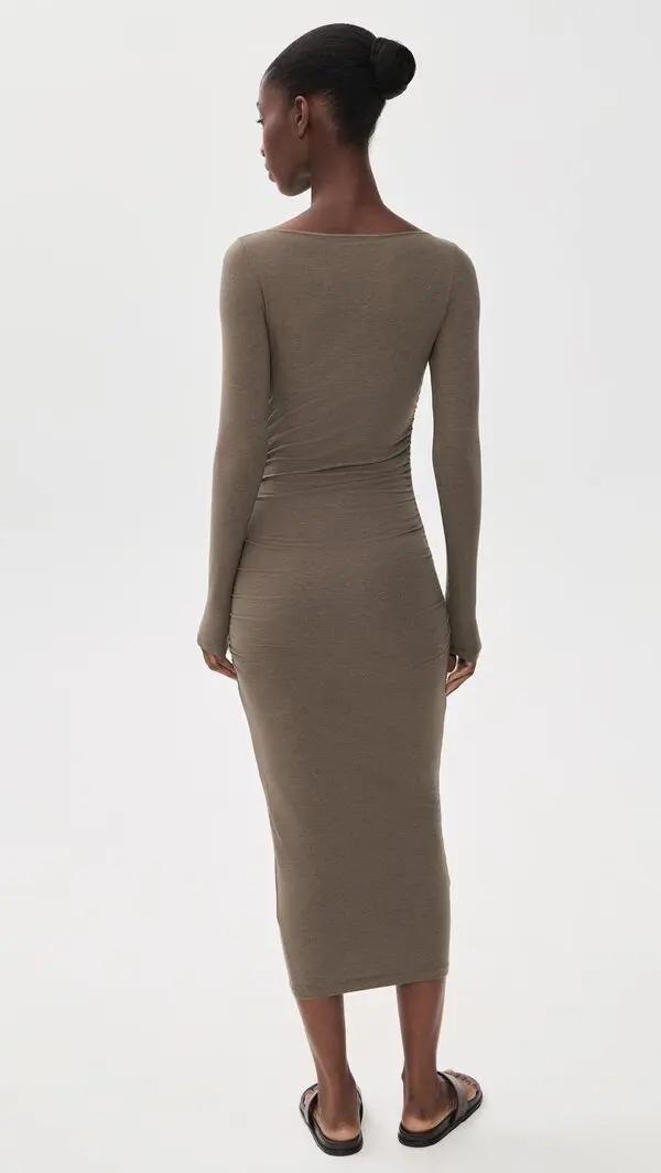 JAMES PERSE Ruched Long Sleeve Dress