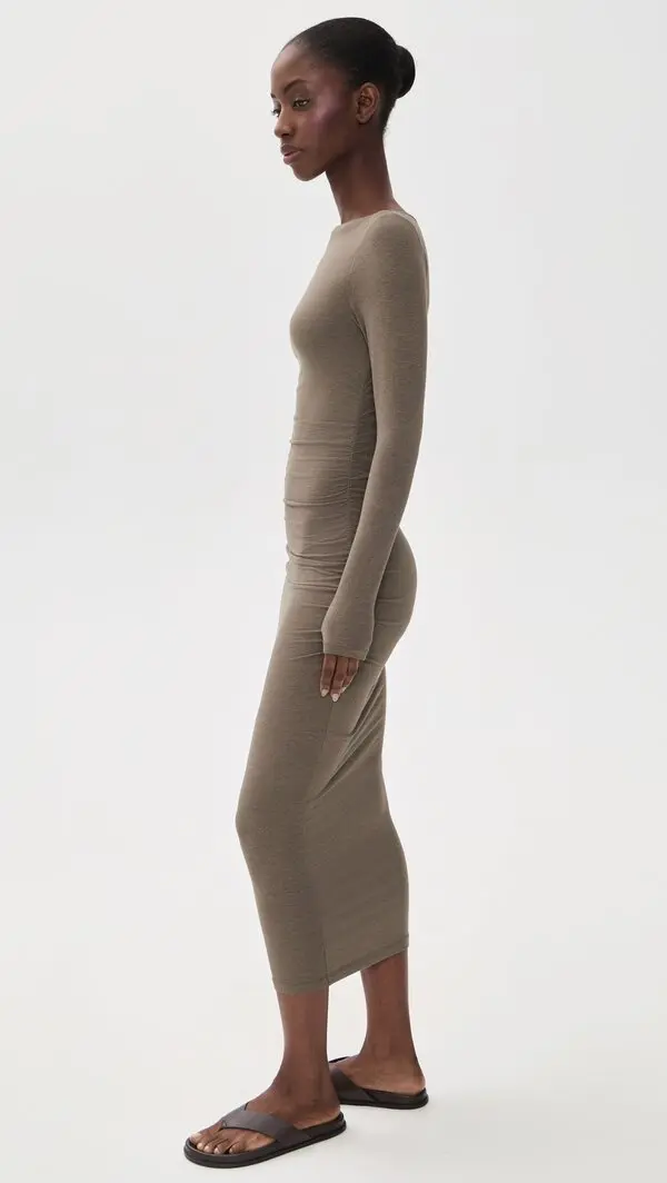 JAMES PERSE Ruched Long Sleeve Dress