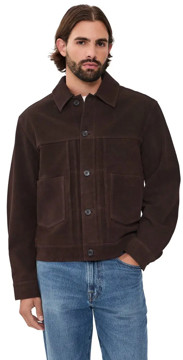 Madewell Suede Trucker Jacket