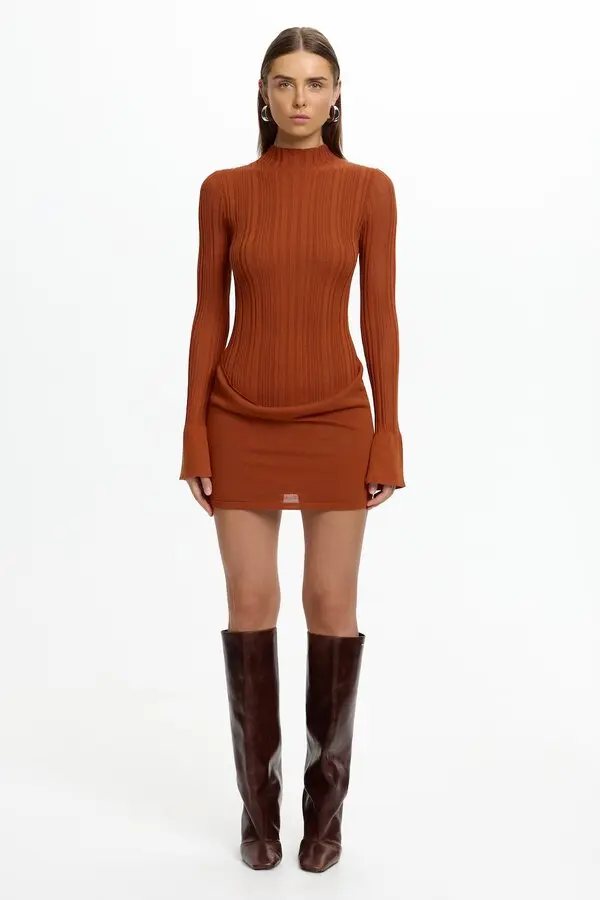 Significant Other Kinga Long Sleeve Mini Dress