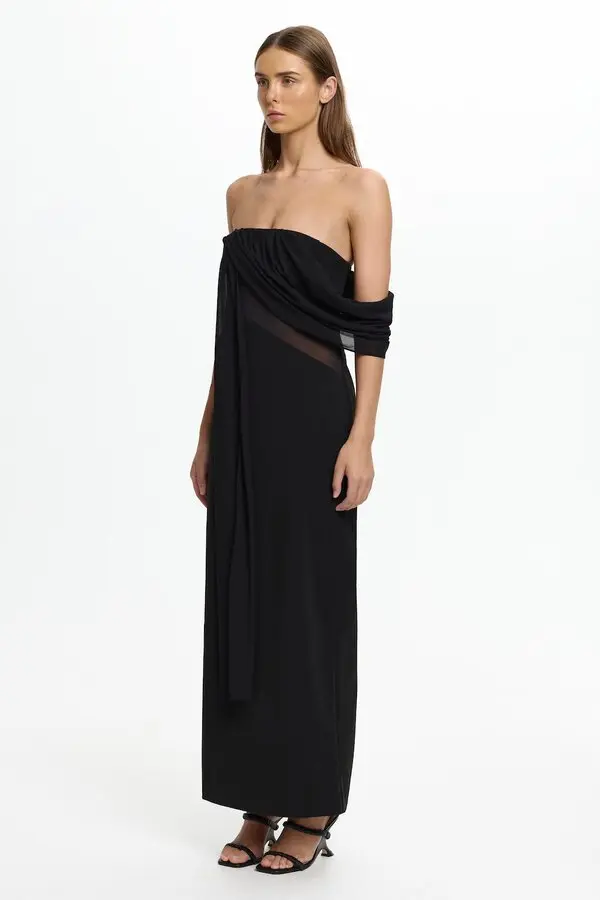 Significant Other Edda Asymmetric Sleeve Dress