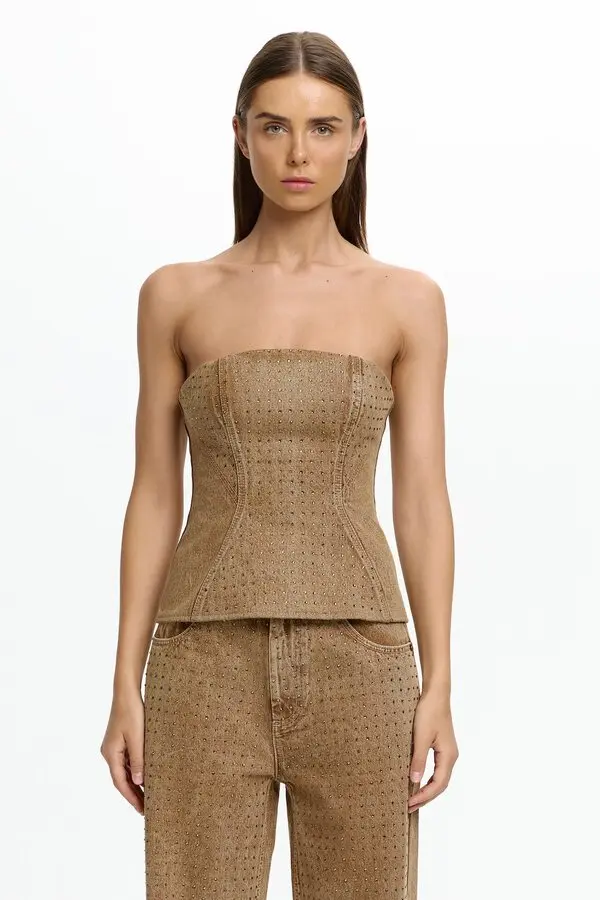 Significant Other Mirha Strapless Top