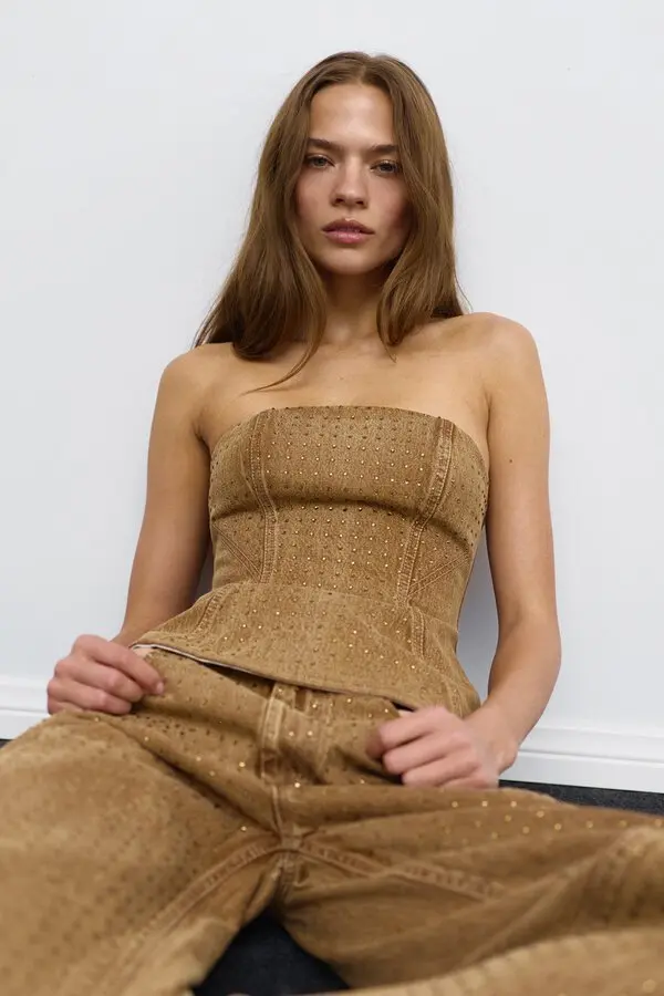Significant Other Mirha Strapless Top