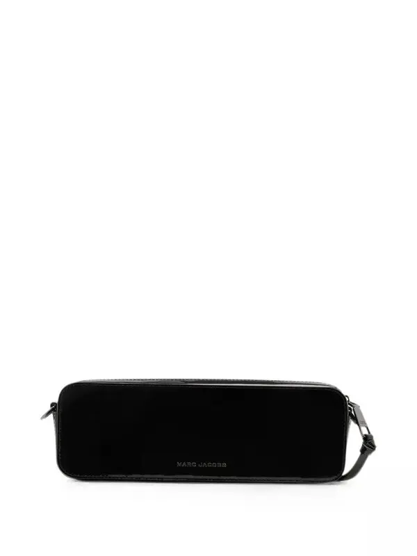 Marc Jacobs Snapshot E/w Shoulder Bag In Dtm Patent - Black
