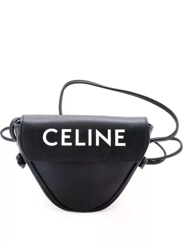 Celine Triangle Bag Leather Mini Cross Body Bag