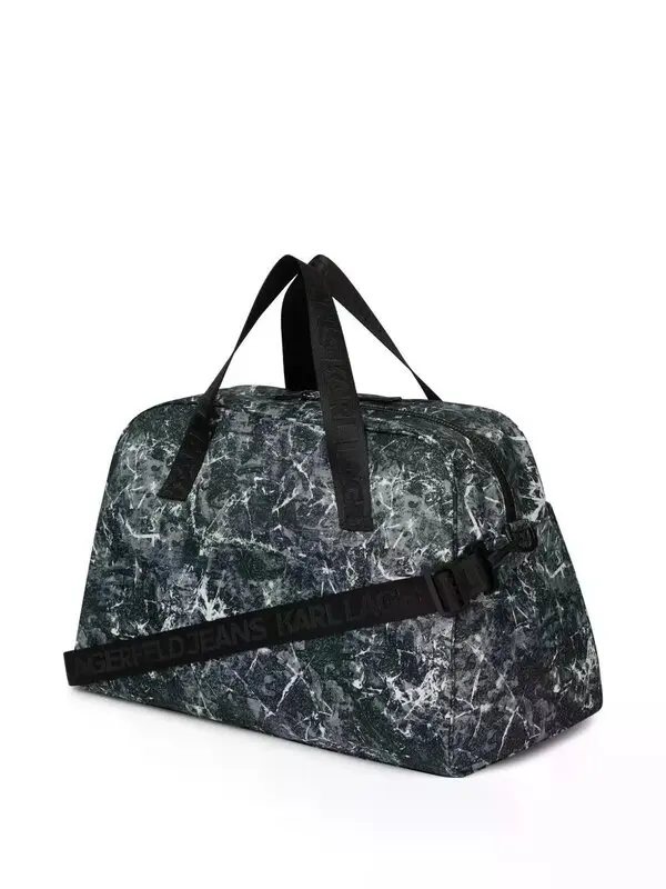 Karl Lagerfeld All-over Print Logo Gym Bag